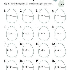 Easter Multiplication and Division | Education.com