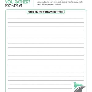 Would You Rather? Writing Prompts | Education.com