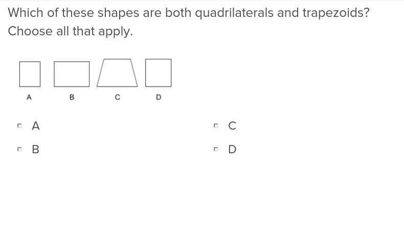 Sort Two Dimensional Figures Based On Properties Exercise