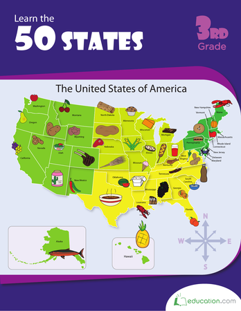 Learn the 50 States | Workbook | Education.com