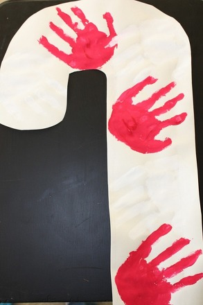 Peppermint Candy Handprint Craft