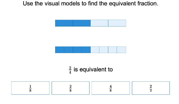 4th Grade Equivalent Fraction Online Exercises | Education.com