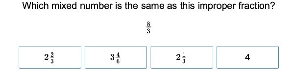 Mixed Numbers and Improper Fraction Online Exercises | Education.com