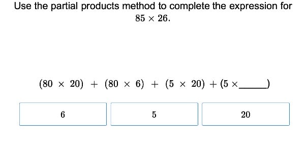 5th Grade Multiply Using Partial Product Exercises | Education.com