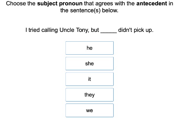 3rd - 5th Grade Pronoun-Antecedent Agreement Educational Resources ...
