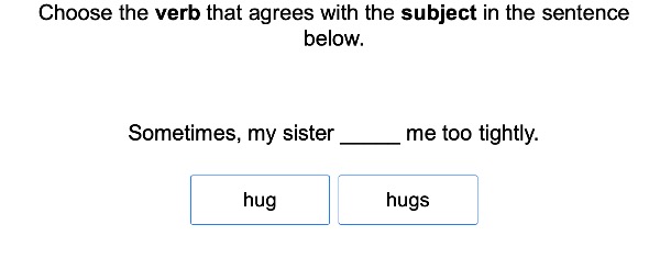 2nd - 3rd Grade Subject-Verb Agreement Educational Resources ...
