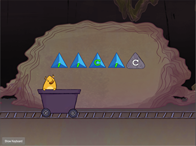 Bottom Row Typing: Words that Begin with V, M, and C with Squirrel ...