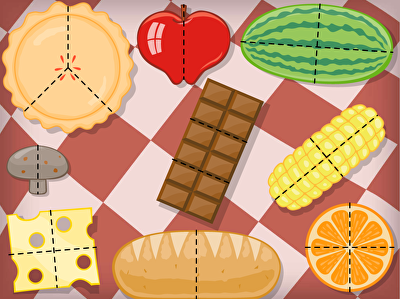 Fraction Practice: Part of a Group #2 | Worksheet | Education.com