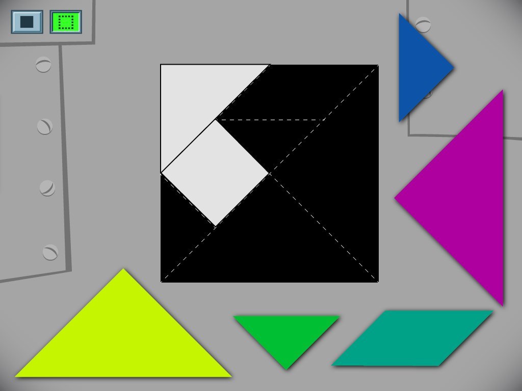 Square Tangram - Math Game