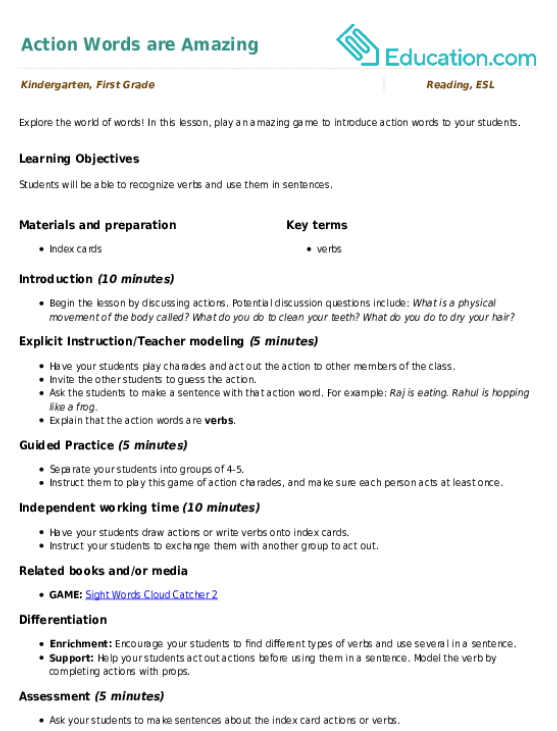 Kindergarten Lesson Plans| Page 12 | Education.com