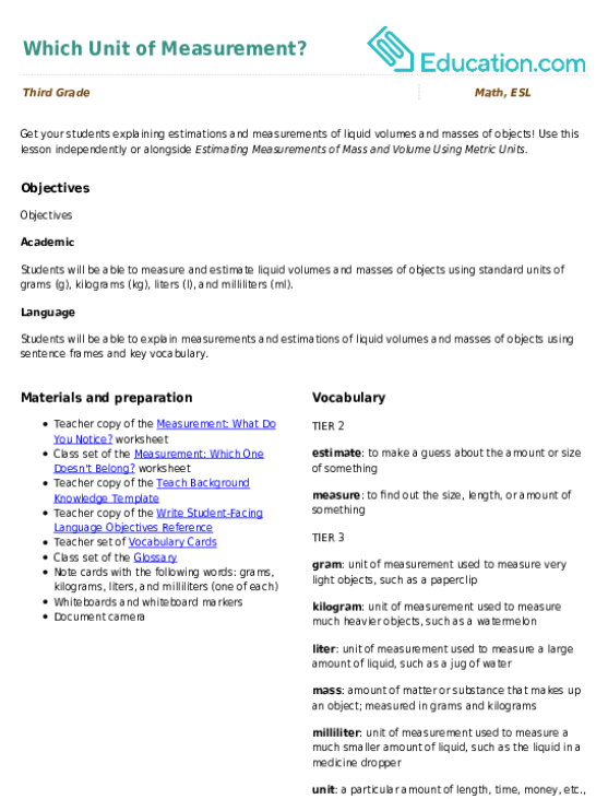 measurement-and-volumeMeasuring Volume | Education.com