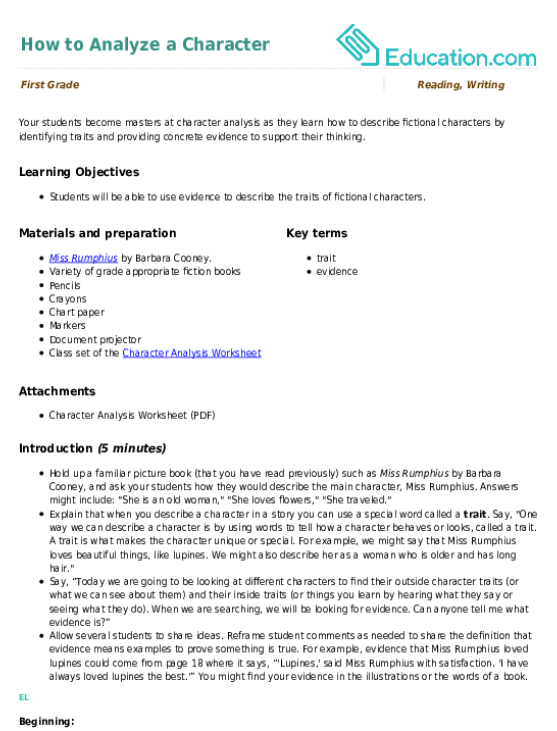 1st Grade Common Core Lesson Plans | Page 12 | Education.com