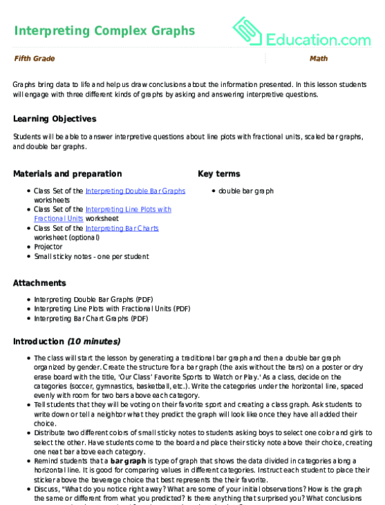 Data Word Problem Lesson Plans | Education.com