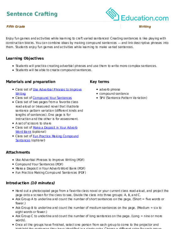 5th Grade Lesson Plans | Page 3 | Education.com