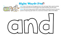 Seeing Sight Words! Printable Flashcards | Education.com