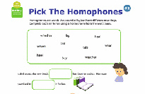 Homophone Worksheets - 2nd Grade | Education.com