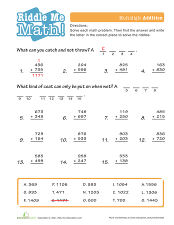 Add and Subtract | Printable Workbook | Education.com