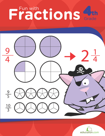 4th - 5th Grade Fraction Workbooks | Education.com